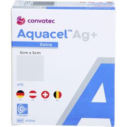 ACA M&uuml;ller Aquacel Ag+ Extra 5x5 cm Kompressen 10 St
