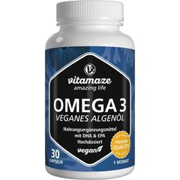 Vitamaze GmbH OMEGA-3 Vegan Algen&ouml;l hochdosiert Kapseln 30 St