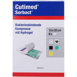 ACA M&uuml;ller Cutimed Sorbact Gel Kompressen 15x20 cm 6 St