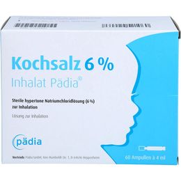 Kochsalz 6% Inhalat P&auml;dia Ampullen 60 St