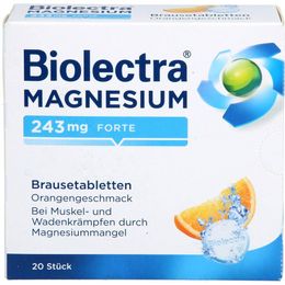 HERMES Arzneimittel Biolectra Magnesium 243 mg forte Orange Brausetab. 20 St