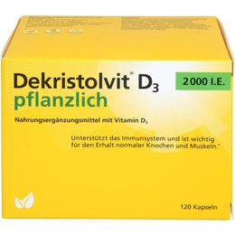 Dekristolvit D3 2000 I.E. pflanzlich Kapseln 120 St