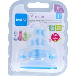 Mam Sauger Gr.1 0+ Monate Silikon 2 St