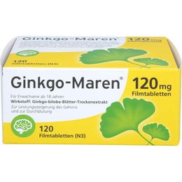 HERMES Arzneimittel GINKGO-MAREN 120 mg Filmtabletten 120 St