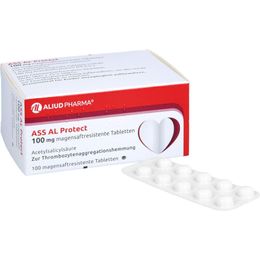 ALIUD Ass Al Protect 100 mg magensaftresistente Tabletten bei erh&ouml;htem Herzinfarkt- und Schlaganfallrisiko 100 St