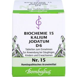 Bombastus Biochemie 15 Kalium jodatum D 6 Tabletten 80 St