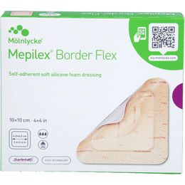 Mepilex Border Flex Schaumverb.haft.10x10 cm 5 St