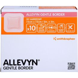 Allevyn Gentle Border 7,5x7,5 cm Schaumverb. 10 St