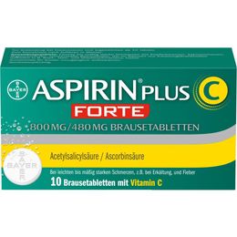 BAYER Aspirin plus C forte 800 mg/480 mg Brausetabletten 10 St