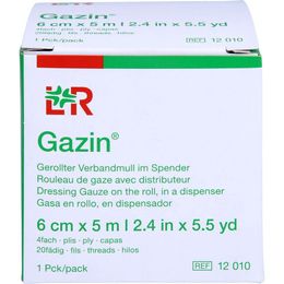 Lohmann & Rauscher Gazin Verbandmull 6 cmx5 m 4fach gerollt 1 St