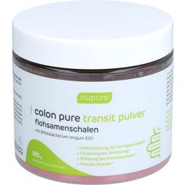 Nupure colon pure transit pulver flohsamenschalen 180 g