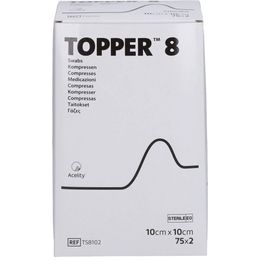 ToRa Pharma Topper 8 Kompr.10x10 cm steril 75X2 St