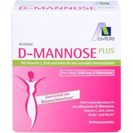 Avitale D-MANNOSE Plus 2000 mg Sticks m.Vit.u.Mineralstof. 30X2.47 g