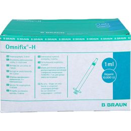 B.Braun Omnifix Heparinspr.1 ml 10.000 I.E. latexfrei 100X1 ml