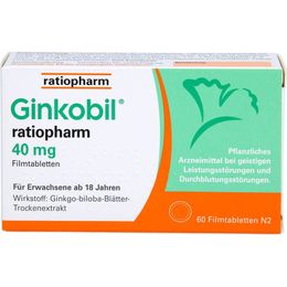 GINKOBIL-ratiopharm 40 mg Filmtabletten 60 St