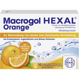 HEXAL&reg; Macrogol Hexal Orange Plv.z.Her.e.Lsg.z.Einn.Btl. 10 St