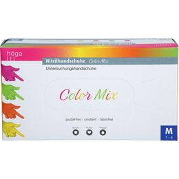 Nitril Handschuhe unste.puderfrei Gr.M Color Mix 96 St