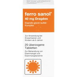 Ferro Sanol &uuml;berzogene Tabletten 20 St