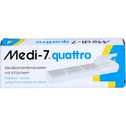 Medi 7 quattro Medikamentendosierer 4-Fächer weiß 1 St
