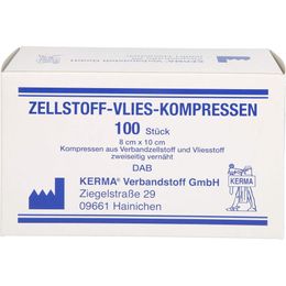 Zellstoff Vlies Kompressen unsteril 8x10 cm 100 St