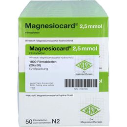 Verla-Pharm Arzneimittel GmbH & Co. KG Magnesiocard 2,5 mmol Filmtabletten 20X50 St