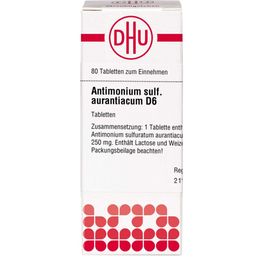 DHU-Arzneimittel Antimonium Sulfuratum aurantiacum D 6 Tabletten 80 St