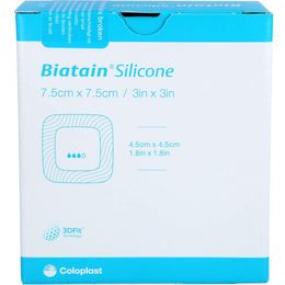 Biatain Silicone Schaumverband 7,5x7,5 cm 10 St