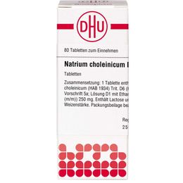 DHU-Arzneimittel Natrium Choleinicum D 6 Tabletten 80 St