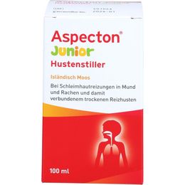 HERMES Arzneimittel Aspecton Junior Hustenstiller Isländisch Moos Saft 100 ml