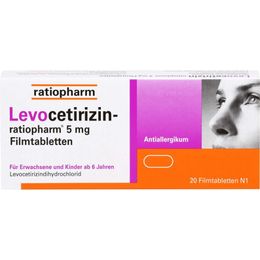 Levocetirizin-ratiopharm 5 mg Filmtabletten 20 St