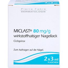 Pierre Fabre Miclast 80 mg/g wirkstoffhaltiger Nagellack 2X3 ml