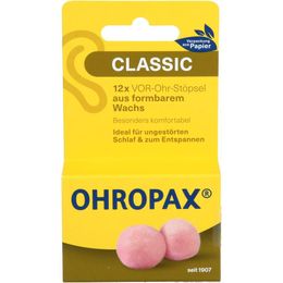 Ohropax Classic Wachs Vor-Ohr Stöpsel 12 St