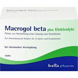betapharm Macrogol beta plus Elektrolyte Plv.z.H.e.L.z.Einn. 30 St