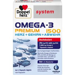 Queisser Doppelherz Omega-3 Premium 1500 system Kapseln 120 St