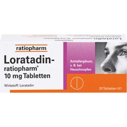LORATADIN-ratiopharm 10 mg Tabletten 20 St