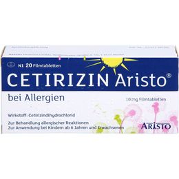 Cetirizin Aristo bei Allergien 10 mg Filmtabletten 20 St