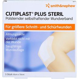 Cutiplast Plus steril 7,8x10 cm Verband 5 St