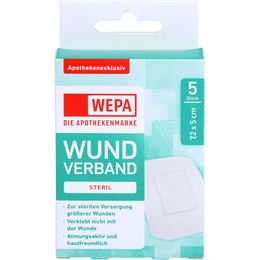 WEPA Wundverband 7,2x5 cm steril 5 St