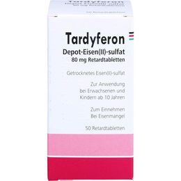 EurimPharm Arzneimittel Tardyferon Depot-Eisen(II)-sulfat 80 mg Retardtab. 50 St