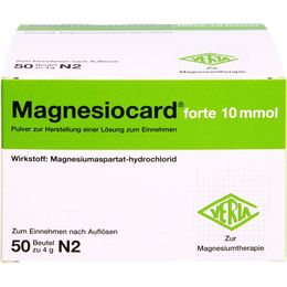 Verla-Pharm Arzneimittel GmbH & Co. KG Magnesiocard forte 10 mmol Plv.z.Her.e.Lsg.z.Einn. 50 St