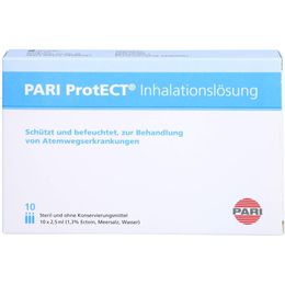 Pari ProtECT Inhalationsl&ouml;sung mit Ectoin Ampullen 10X2.5 ml