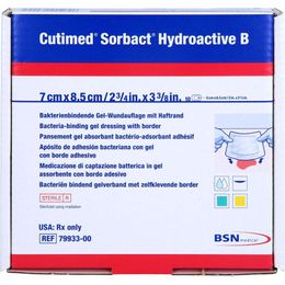 Avitamed Cutimed Sorbact Hydroactive B Gel-V.7x8,5 cm haft. 10 St
