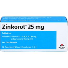 W&Ouml;RWAG PHARMA Zinkorot 25 mg Tabletten 50 St