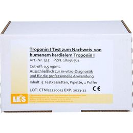 Troponin I mit Puffer Testkassetten 5 St