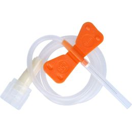 1001 Artikel Medical Butterfly Infusionszubeh&ouml;r 25 G orange 1 St