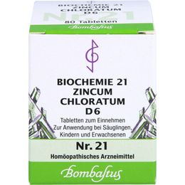 Bombastus Biochemie 21 Zincum chloratum D 6 Tabletten 80 St