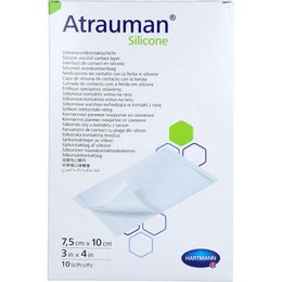 Atrauman Silicone steril 7,5x10 cm Kompressen 10 St