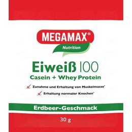 Eiweiss 100 Erdbeer Megamax Pulver 30 g