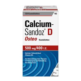 HEXAL&reg; Calcium Sandoz D Osteo 500 mg/400 I.E. Kautabl. 120 St