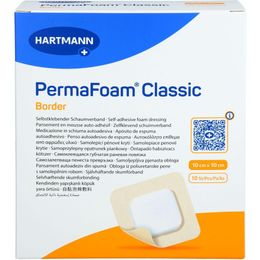 Paul Hartmann AG Permafoam classic Border Schaumverband 10x10 cm 10 St